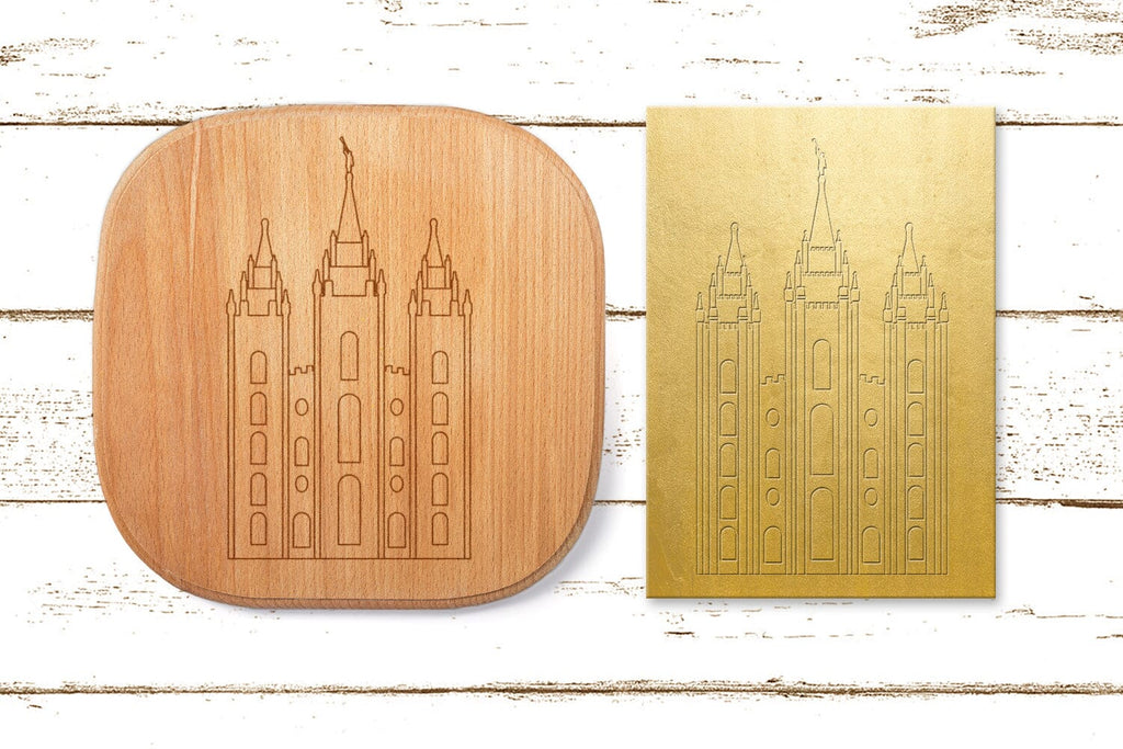 LDS Salt Lake City Temple Single Line SKETCH SVG - So Fontsy