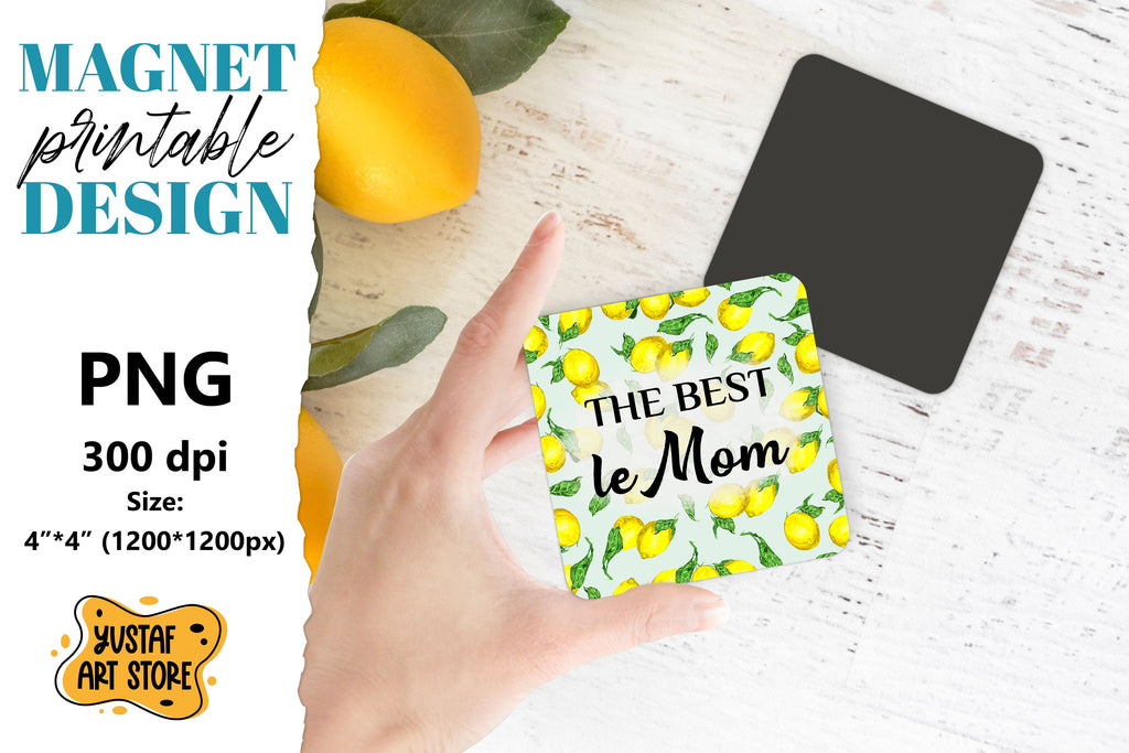 Lemon magnet printable. The best lemom magnet sublimation - So Fontsy