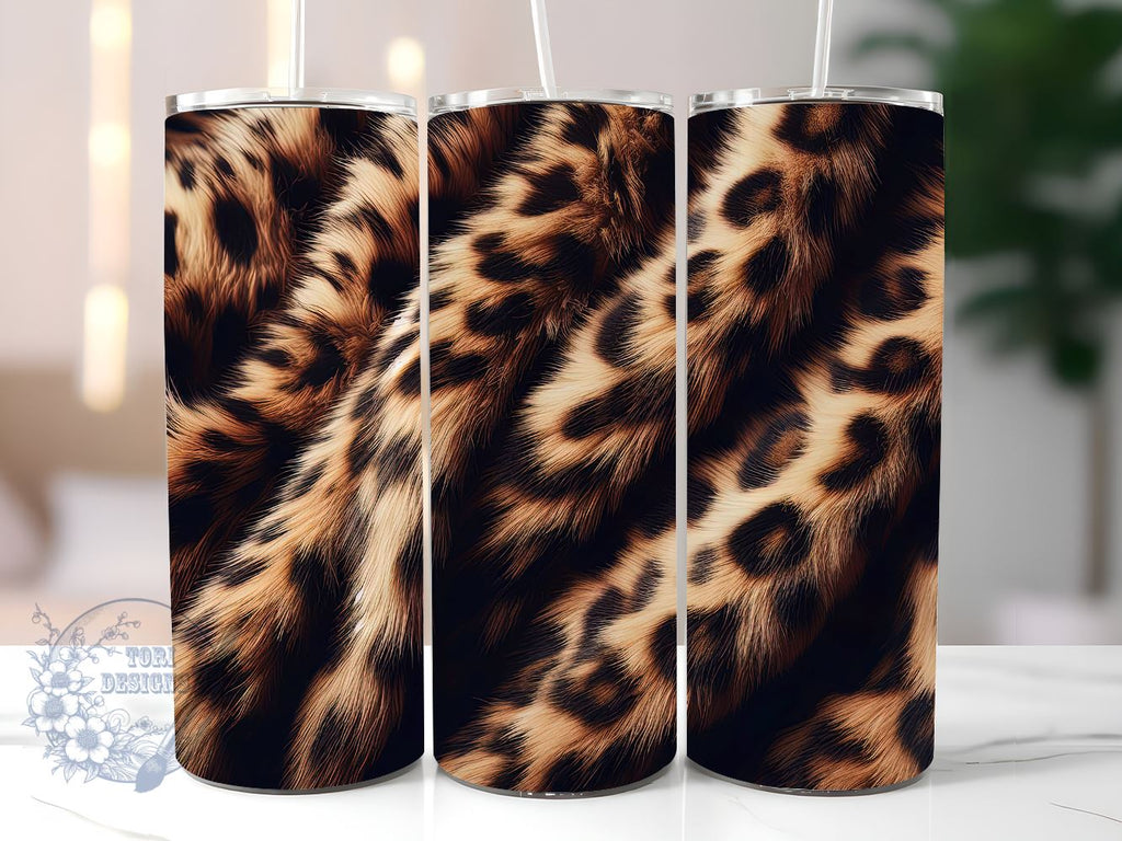 Leopard 20 oz Skinny Tumbler, wild print tumbler, jungle tumbler ...