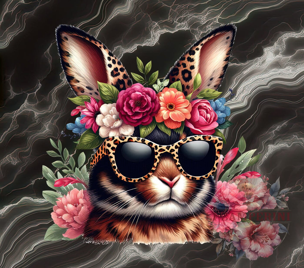 Leopard Bunny PNG, Easter Bunny Sublimation, Animal Print Bunny PNG ...