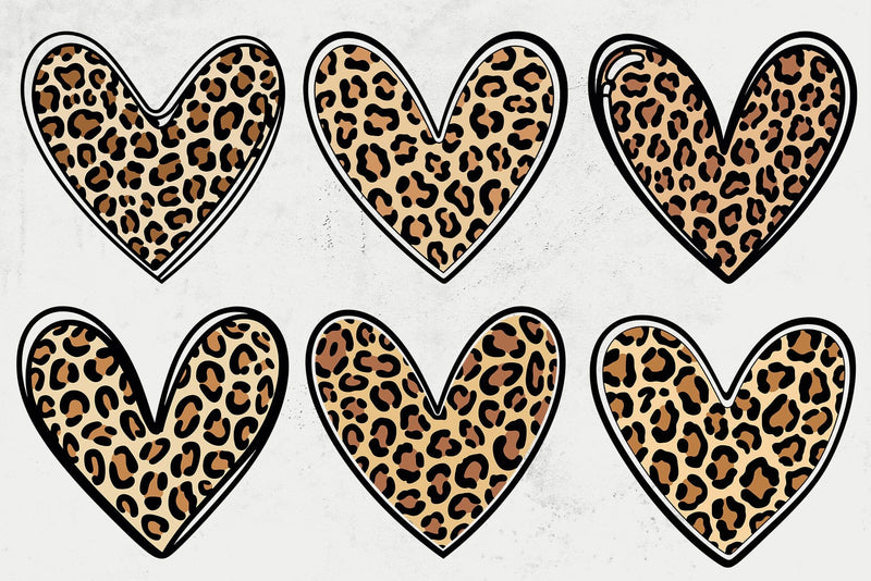 Leopard Hand Drawn Heart Svg, Leopard Print Svg, Valentine's Day Svg ...
