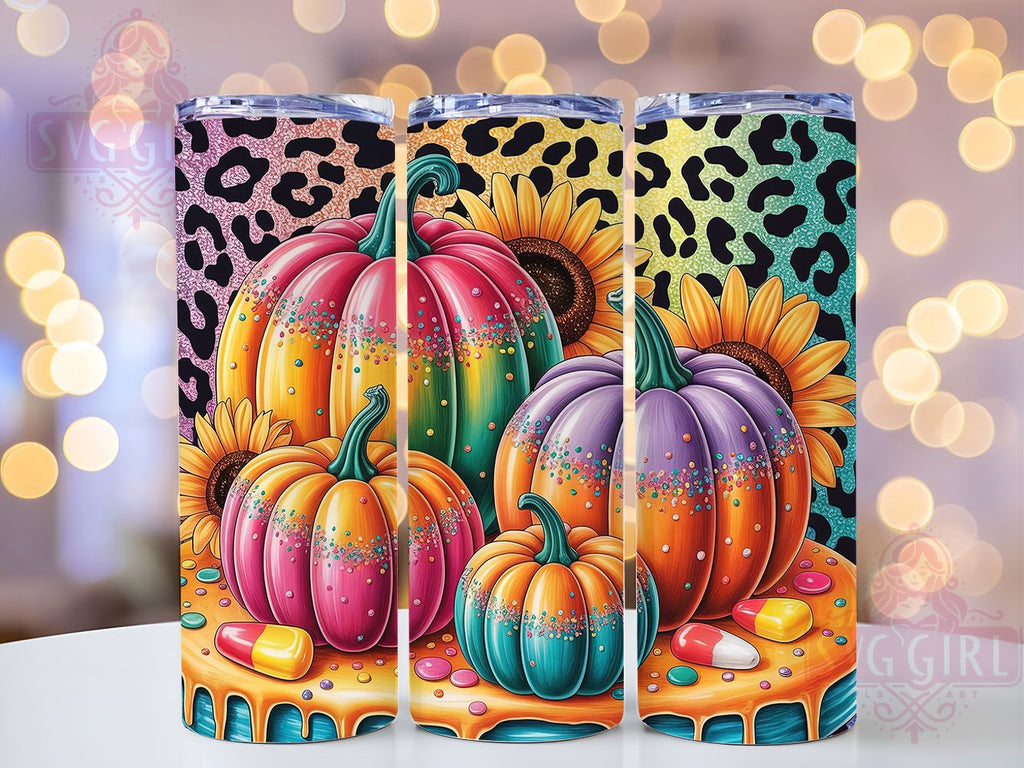 Leopard Pumpkin Spice Fall Tumbler Wrap, Fall Tumbler Wrap, Cheetah ...