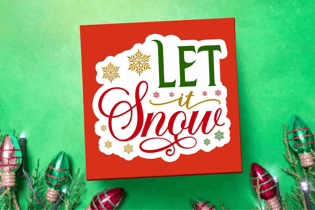 Let it snow Stickers Design - So Fontsy