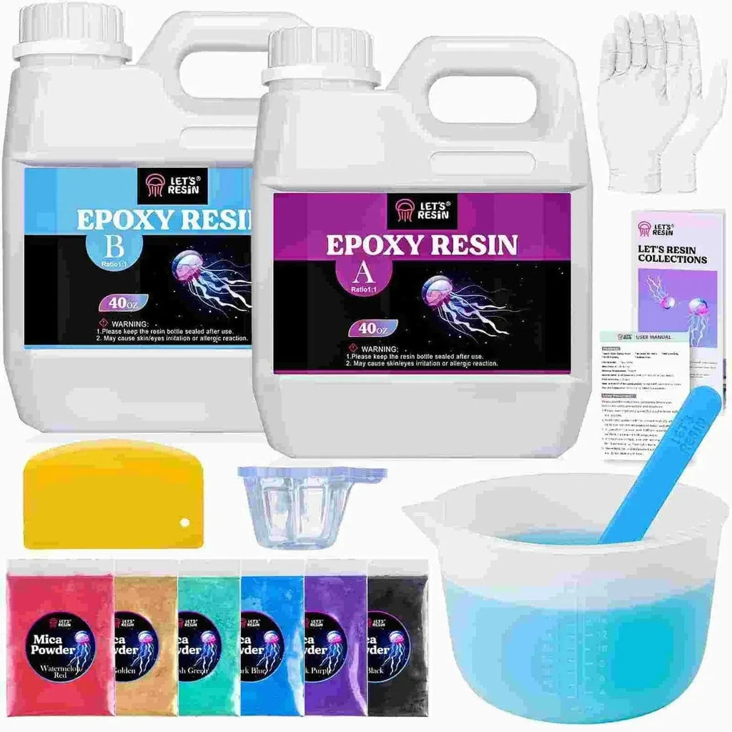 Let's Resin Epoxy Resin - 80 oz Bundle - So Fontsy