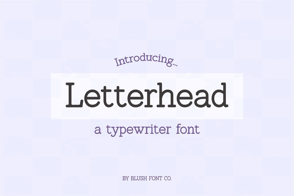 Letterhead Typewriter Handwriting Font - So Fontsy