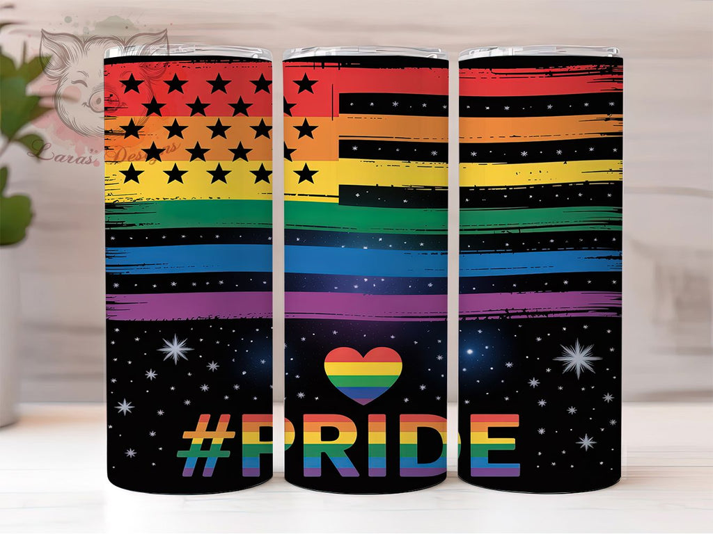 LGBT Rainbow Pride Flag Glitter Tumbler Wrap, Rainbow Pride Wrap, Gay ...