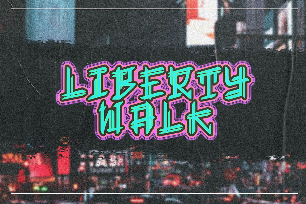 Liberty Walk - Cool Display Font - So Fontsy