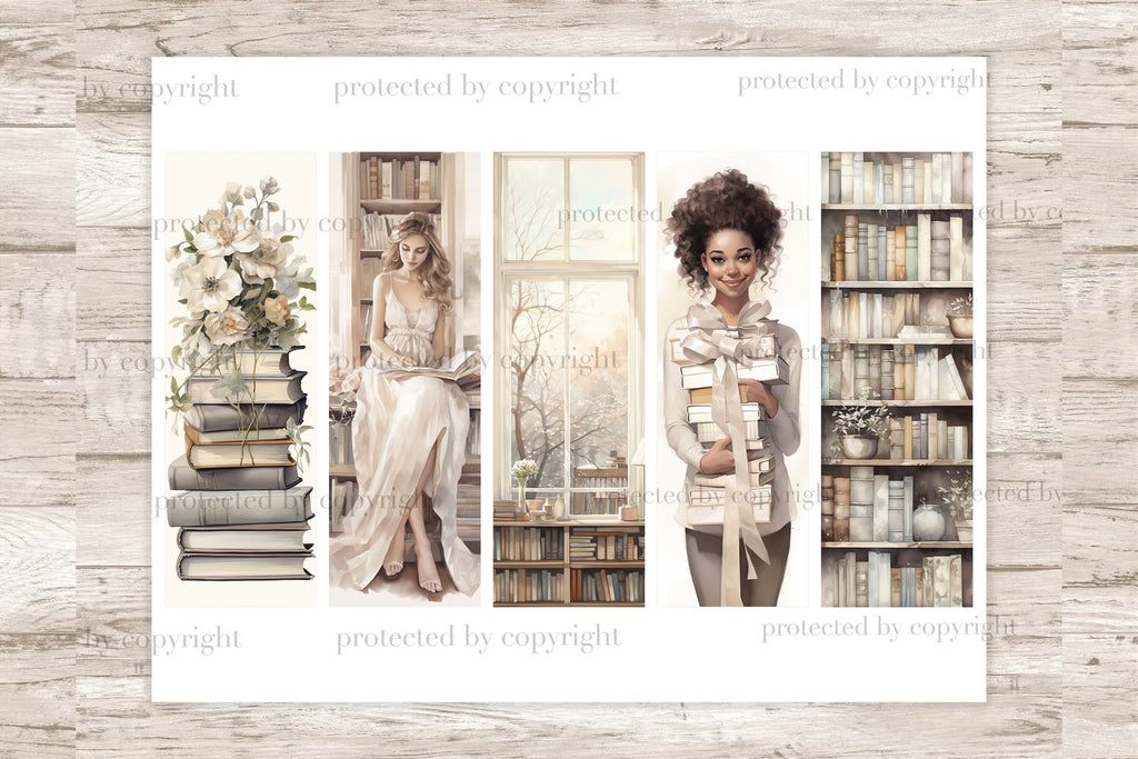 Library Bookmarks Printable | Book Lover Bookmarks - So Fontsy