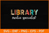 Library Media Specialist Svg File - So Fontsy