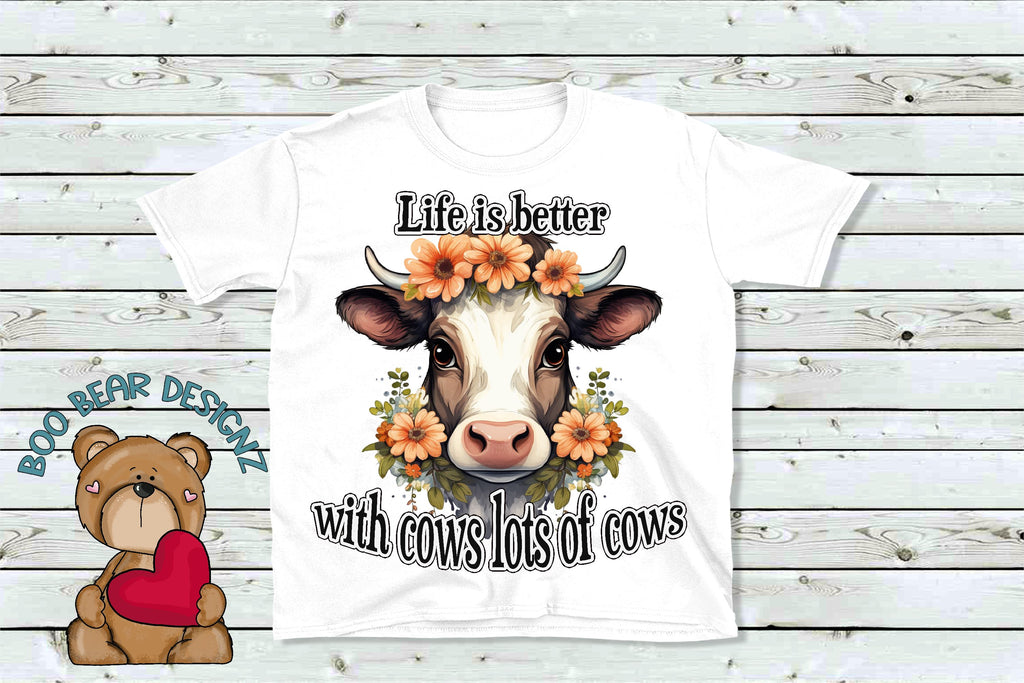 Life is Better with cows lots of cow Sublimation - So Fontsy