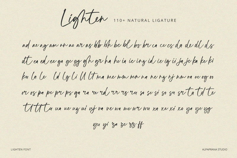 Lighten - Handwritten Script Font - So Fontsy