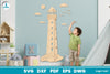 Lighthouse Height Chart Laser Cut - So Fontsy