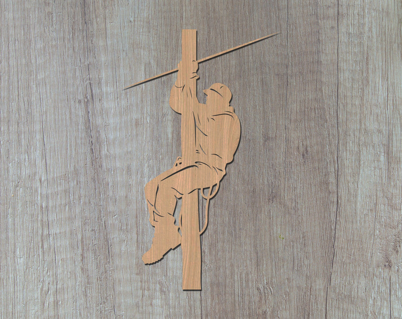 Lineman Laser SVG Cut File, Lineman Glowforge File, Lineman DXF ...