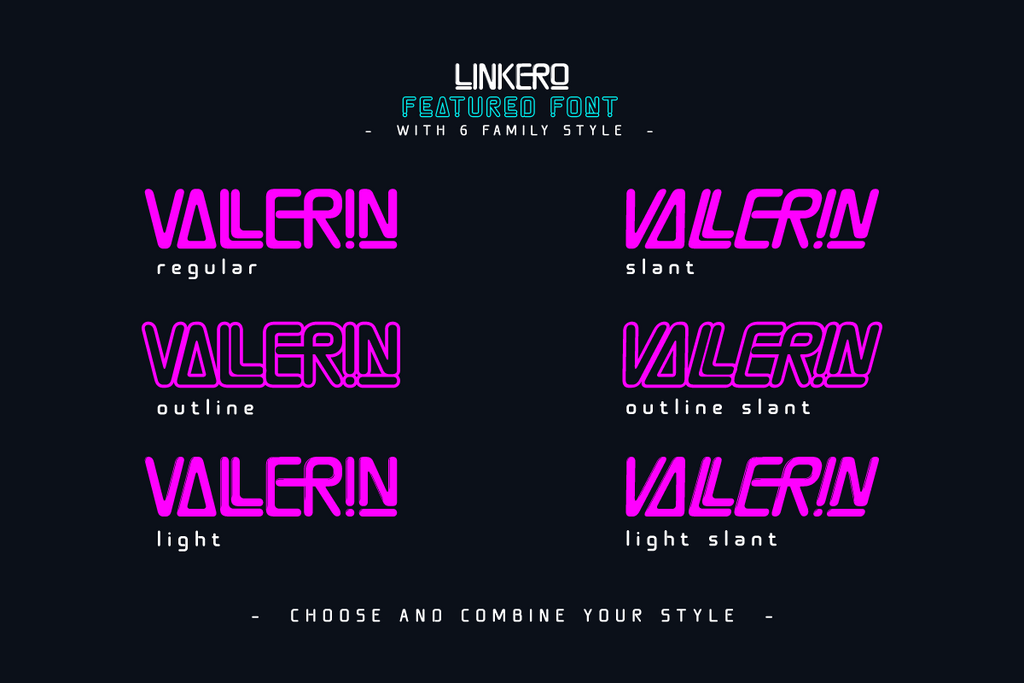 Linkero - Futuristic Font - So Fontsy