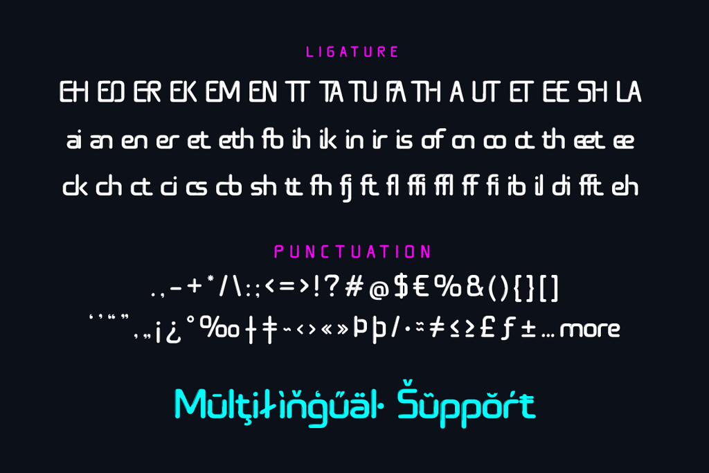 Linkero - Futuristic Font - So Fontsy