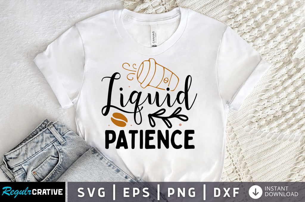 Liquid patience SVG design - So Fontsy