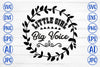 Little Girl Big Voice SVG - So Fontsy