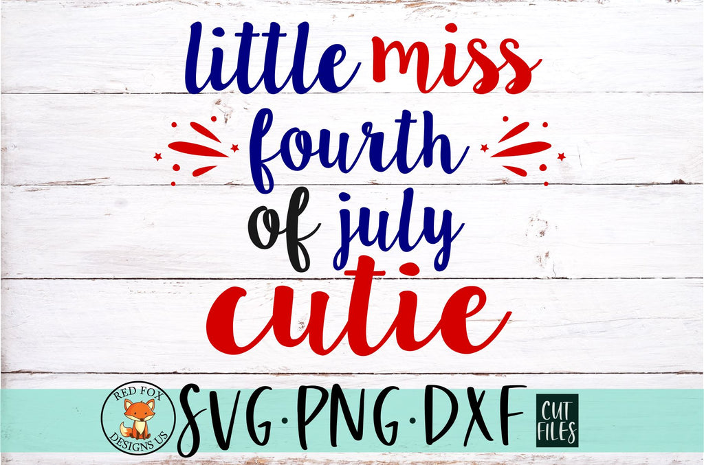 Little Miss 4th Of July Cutie | Independence| 4th of July - So Fontsy