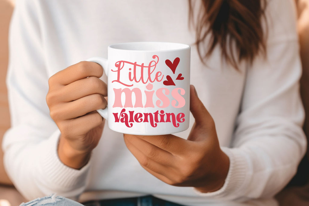 Little miss valentine SVG design - So Fontsy
