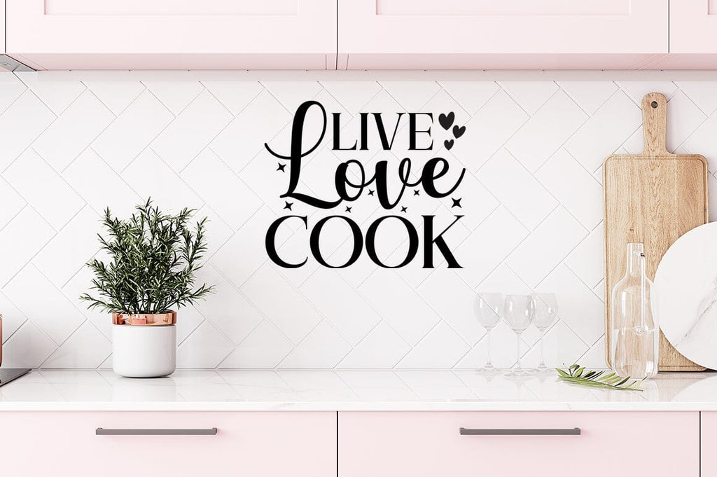 Live love cook SVG Design - So Fontsy