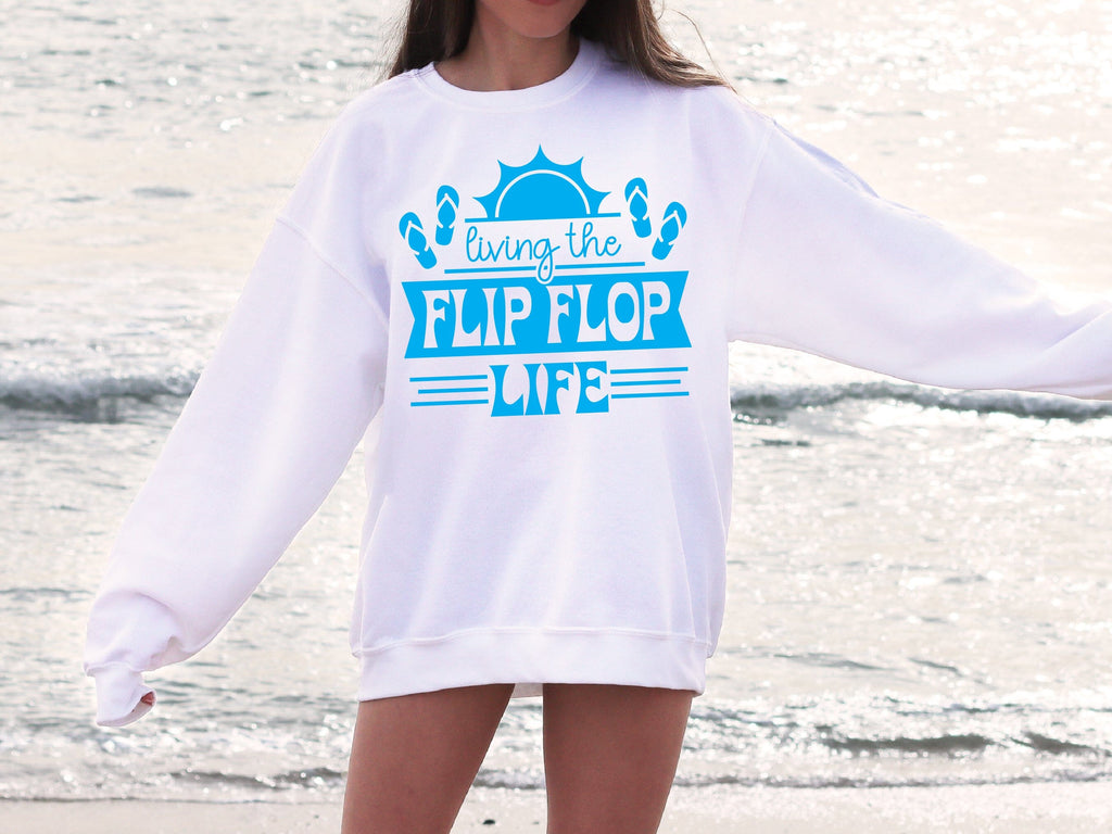 Living The Flip Flop Life SVG - So Fontsy