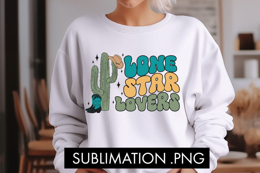 Lone Star Lovers PNG Sublimation - So Fontsy