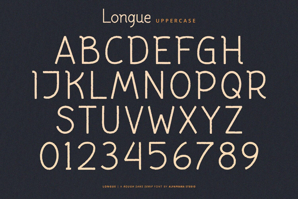 Longue - Rough Font - So Fontsy