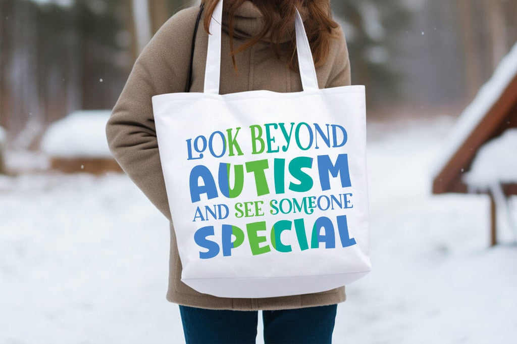 Look beyond autism and see someone special SVG Design - So Fontsy