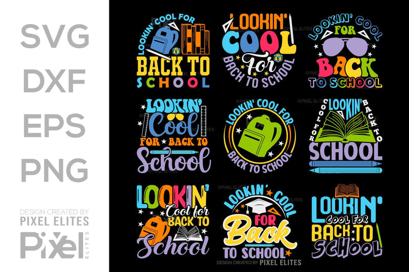 Lookin' Cool For Back To School SVG Hello School Kids Welcome To School ...