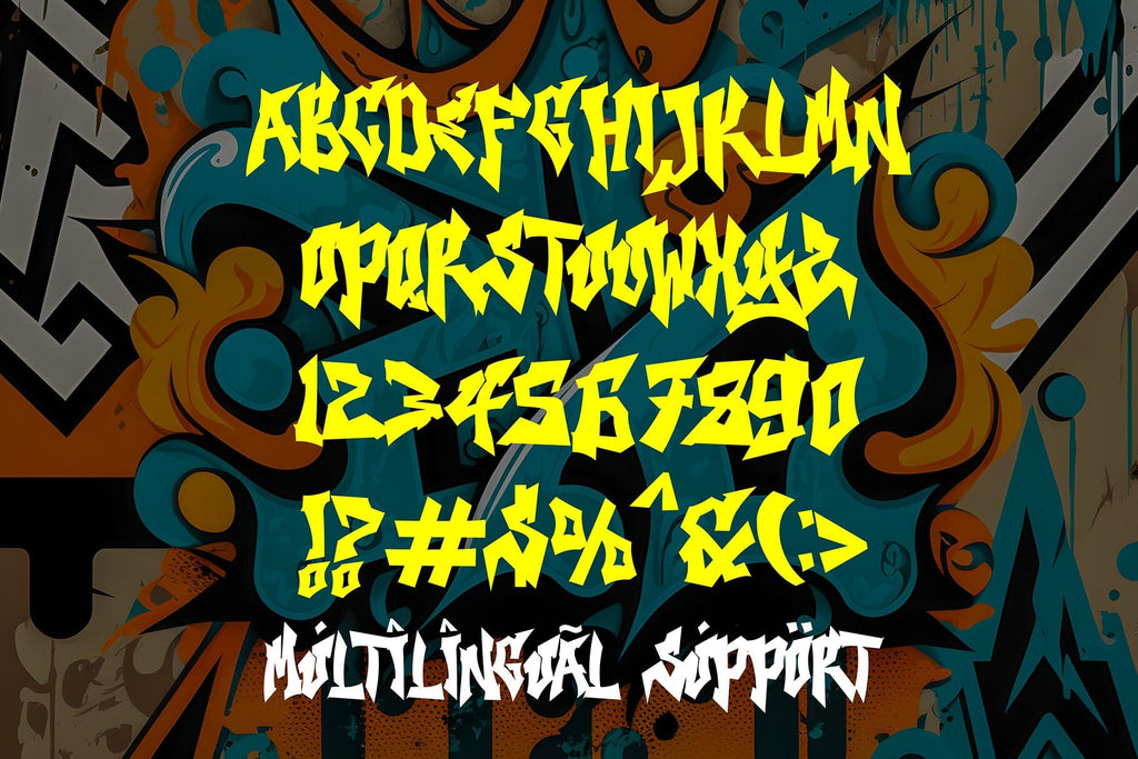 Lord Jamet - powerfull Graffiti Font - So Fontsy