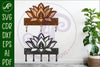 Lotus Flower Key holder designs for wood and metal - So Fontsy