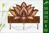 Lotus Flower Key holder designs for wood and metal - So Fontsy