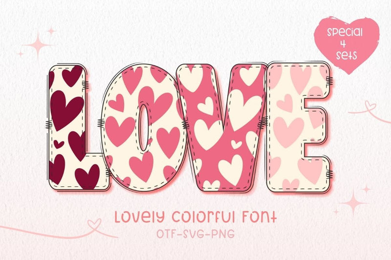 Love - Color Font - So Fontsy