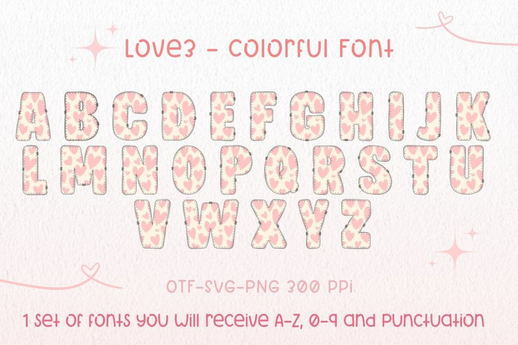 Love - Color Font - So Fontsy