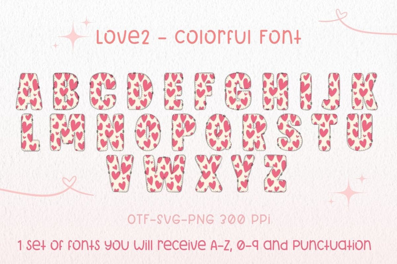 Love - Color Font - So Fontsy