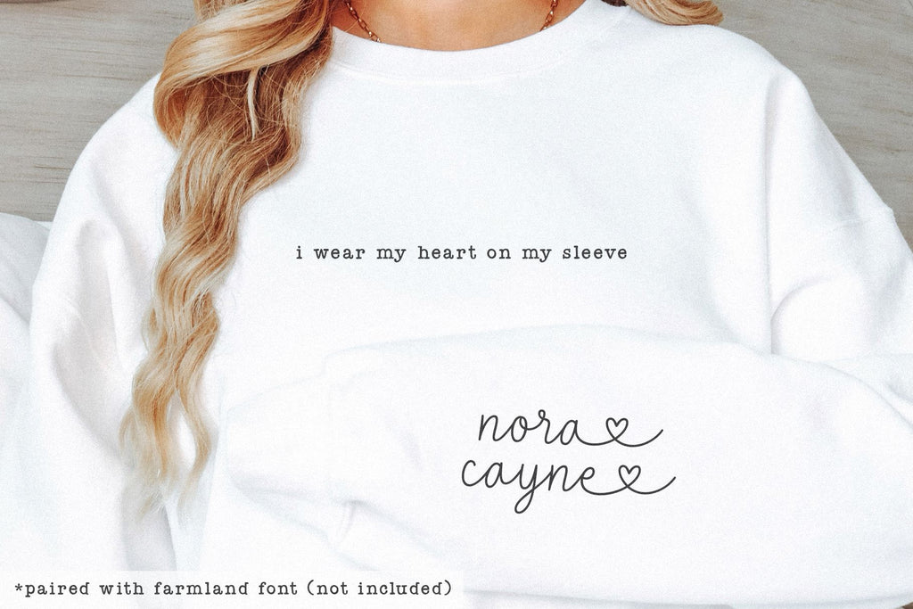 Love Ever - Heart Swash Script Font - So Fontsy