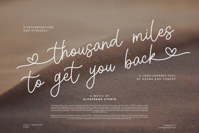 Love Language - Handwritten Font - So Fontsy