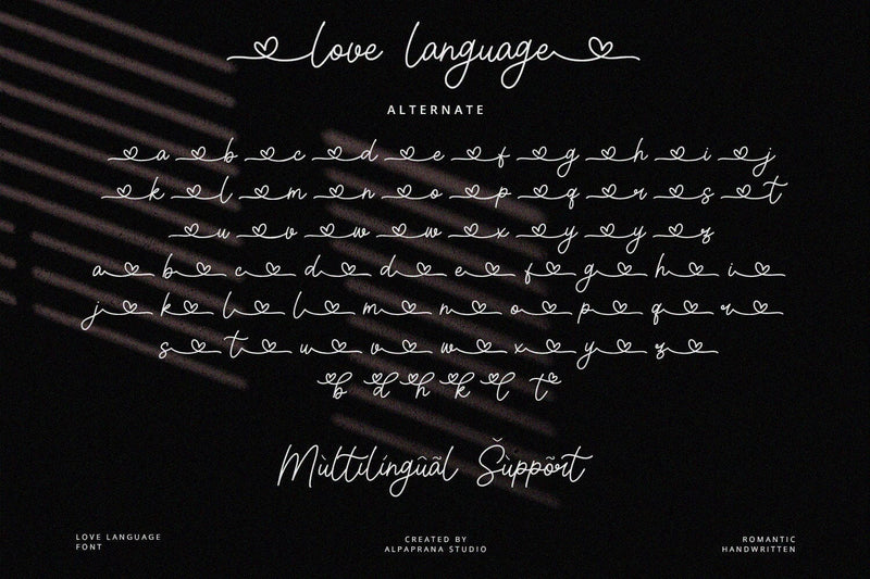 Love Language - Handwritten Font - So Fontsy