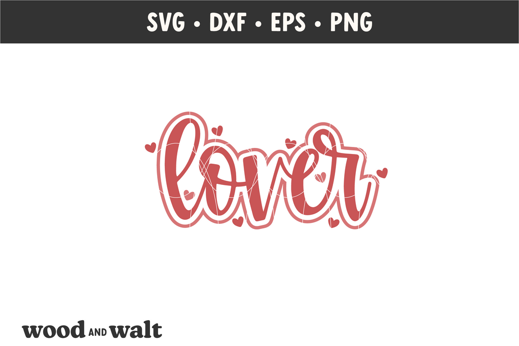 Lover Outline SVG | Valentine's Day Cut File - So Fontsy