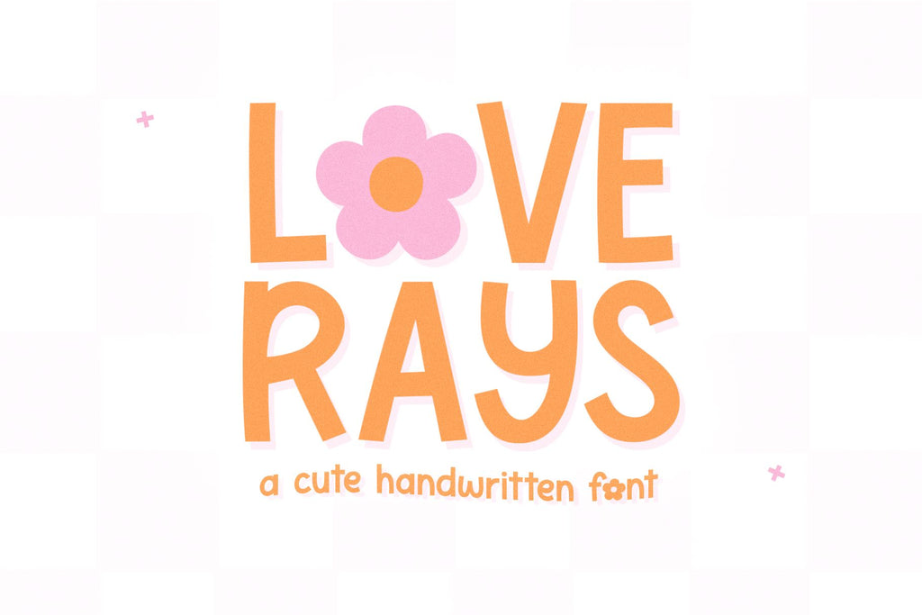 Loverays - Cute Handwritten Font - So Fontsy