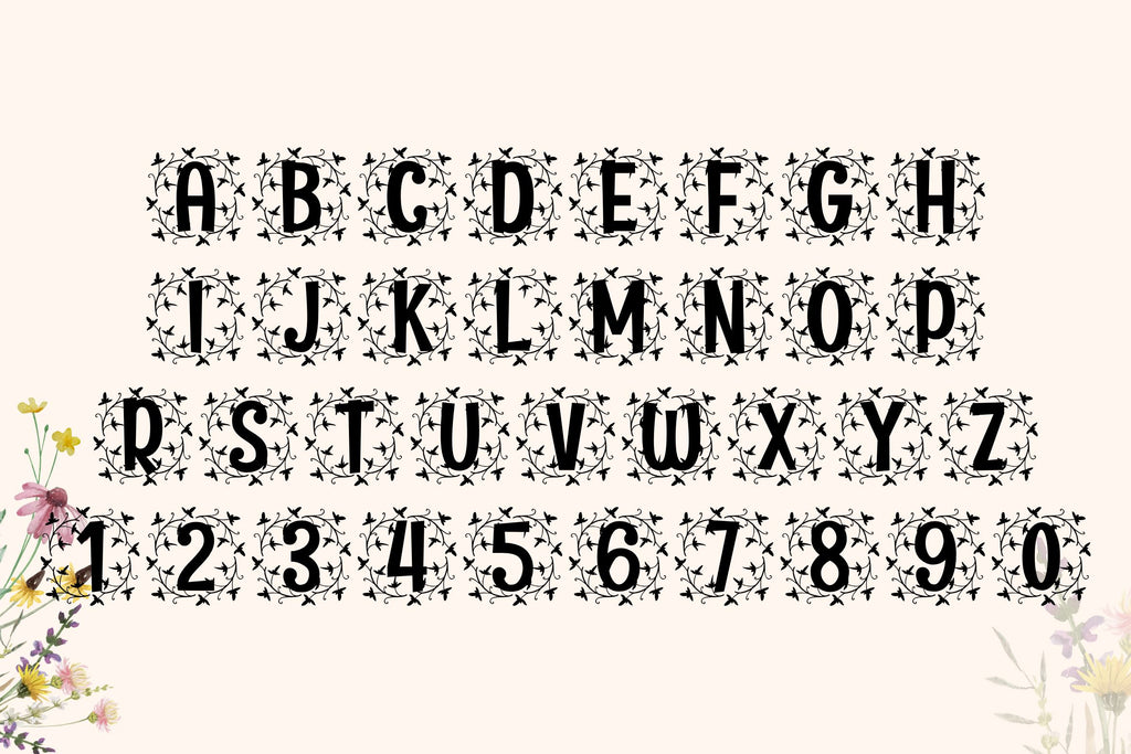 Luminara Monogram – Elegant Serif Monogram Font with Luxurious Detail ...