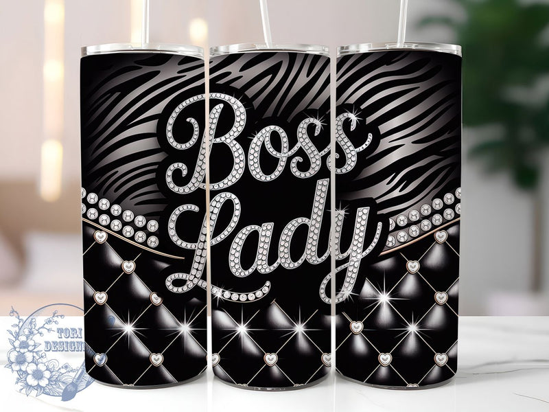 Luxury Diamond Boss Lady Tumbler Wrap, Glam Bling, Diamond Theme, Boss ...
