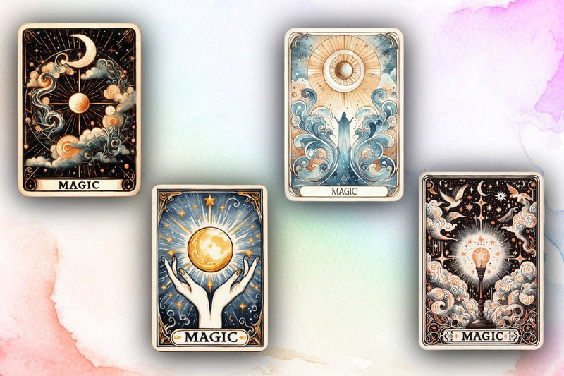 Magic & Celestial Tarot Card Sublimation - So Fontsy