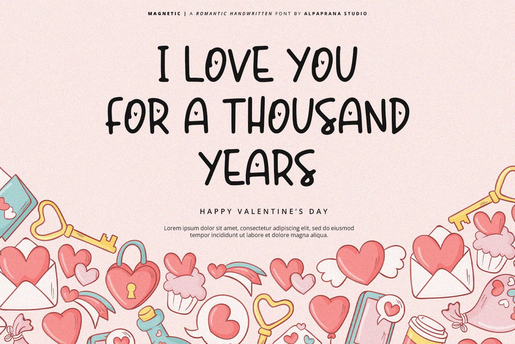 Magnetic - Handwritten Font - So Fontsy