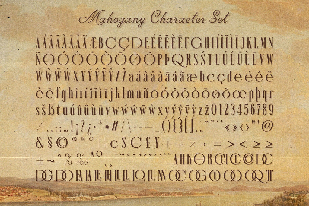 Mahogany - Vintage Ligature Serif - So Fontsy