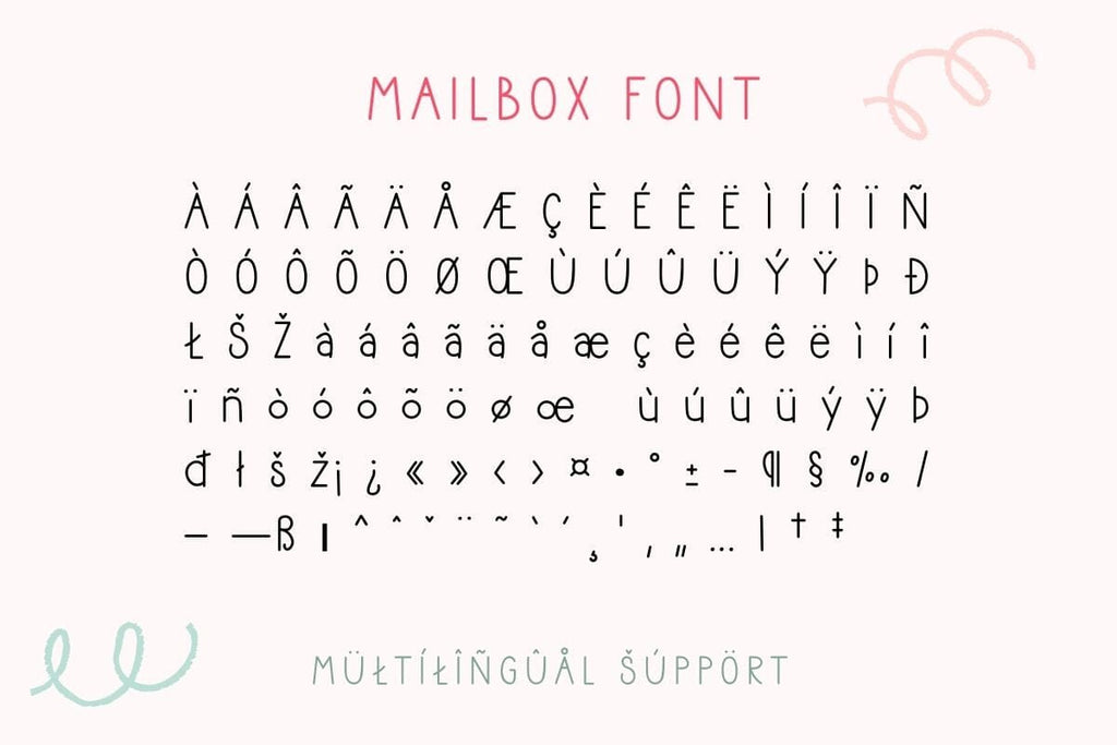 Mailbox - Handwritten Font - So Fontsy