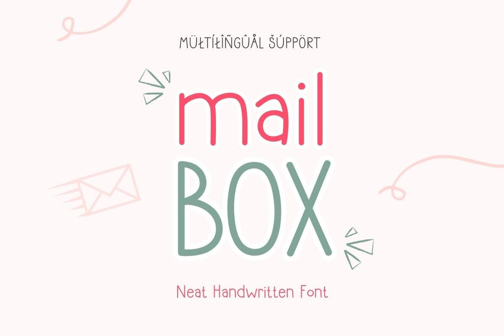 Mailbox - Handwritten Font - So Fontsy