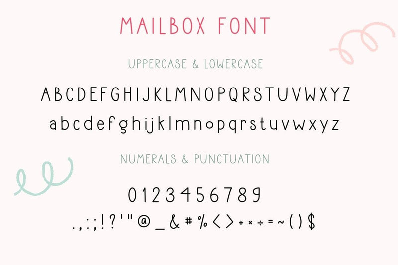 Mailbox - Handwritten Font - So Fontsy