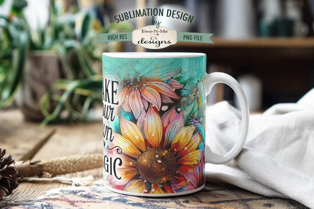 Make Your Own Magic Sublimation Mug - 11 & 15 oz sizes - So Fontsy