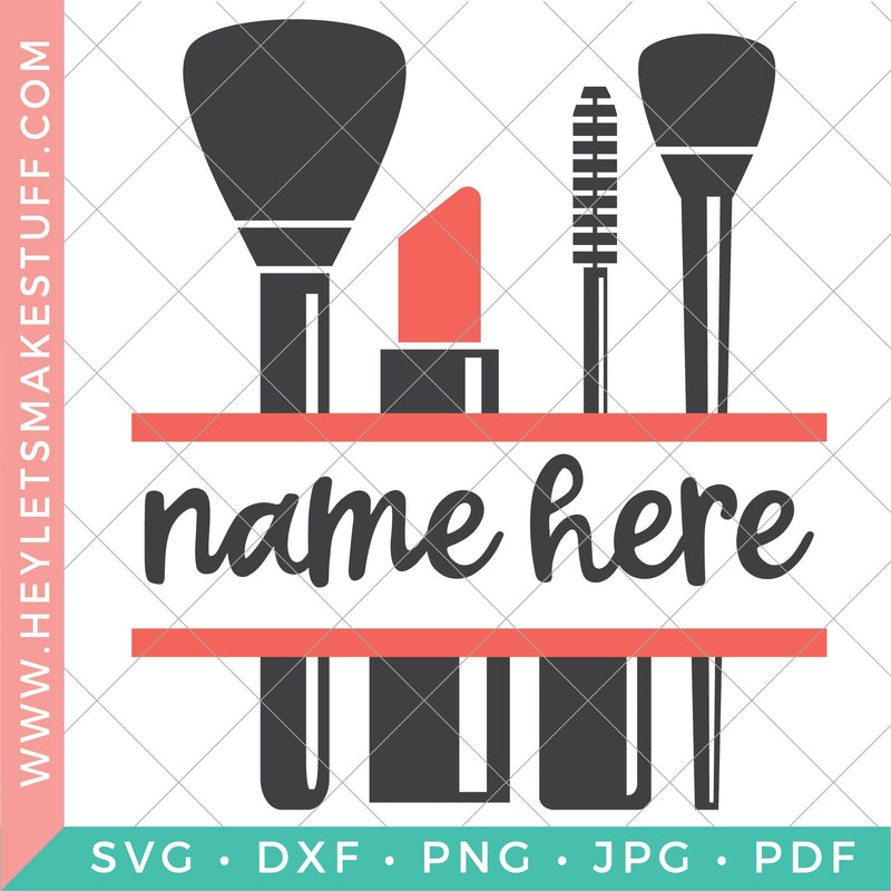 Makeup Monogram SVG - So Fontsy